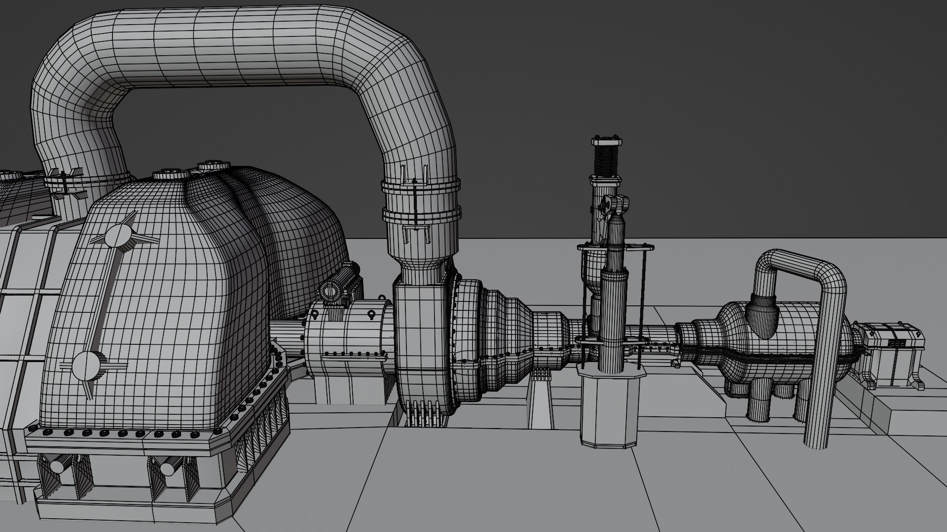 Steam Turbine Generator Full Detailed 3D model - TurboSquid 2035634