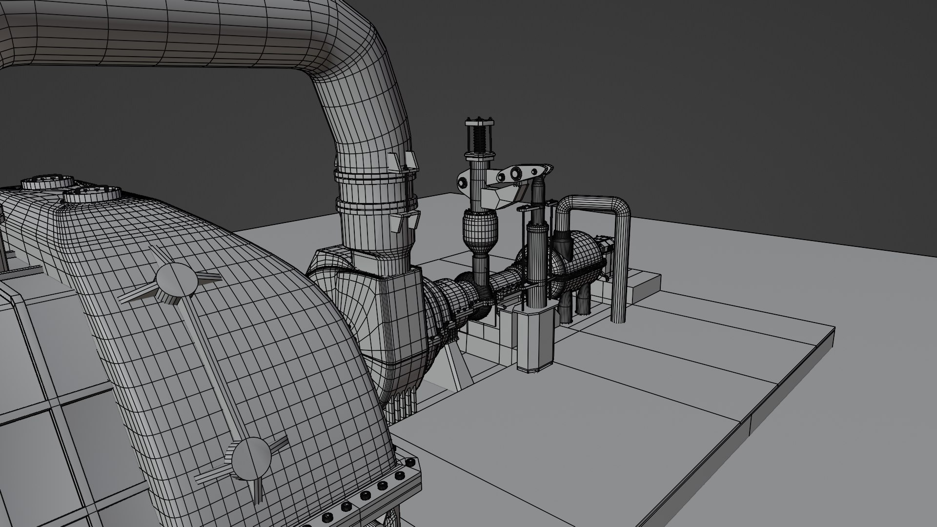 Steam Turbine Generator Full Detailed 3D model - TurboSquid 2035634