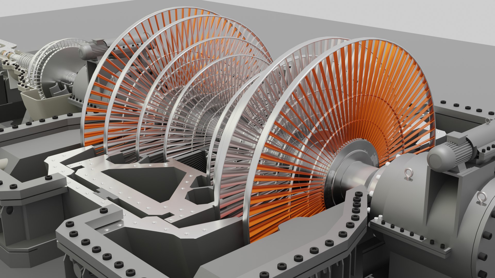 Steam Turbine Generator Full Detailed 3D Model - TurboSquid 2035634
