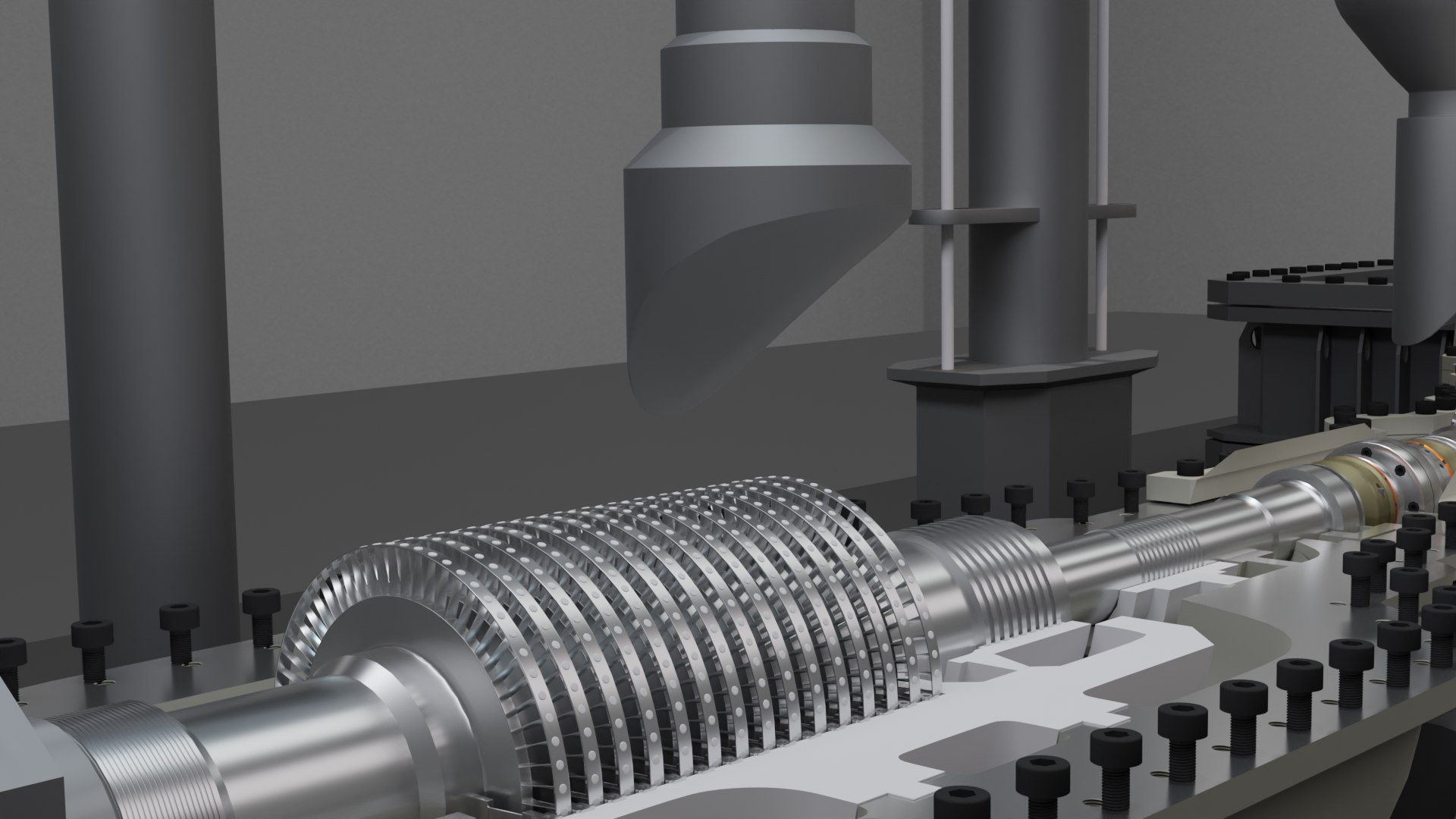Steam Turbine Generator Full Detailed 3D model - TurboSquid 2035634