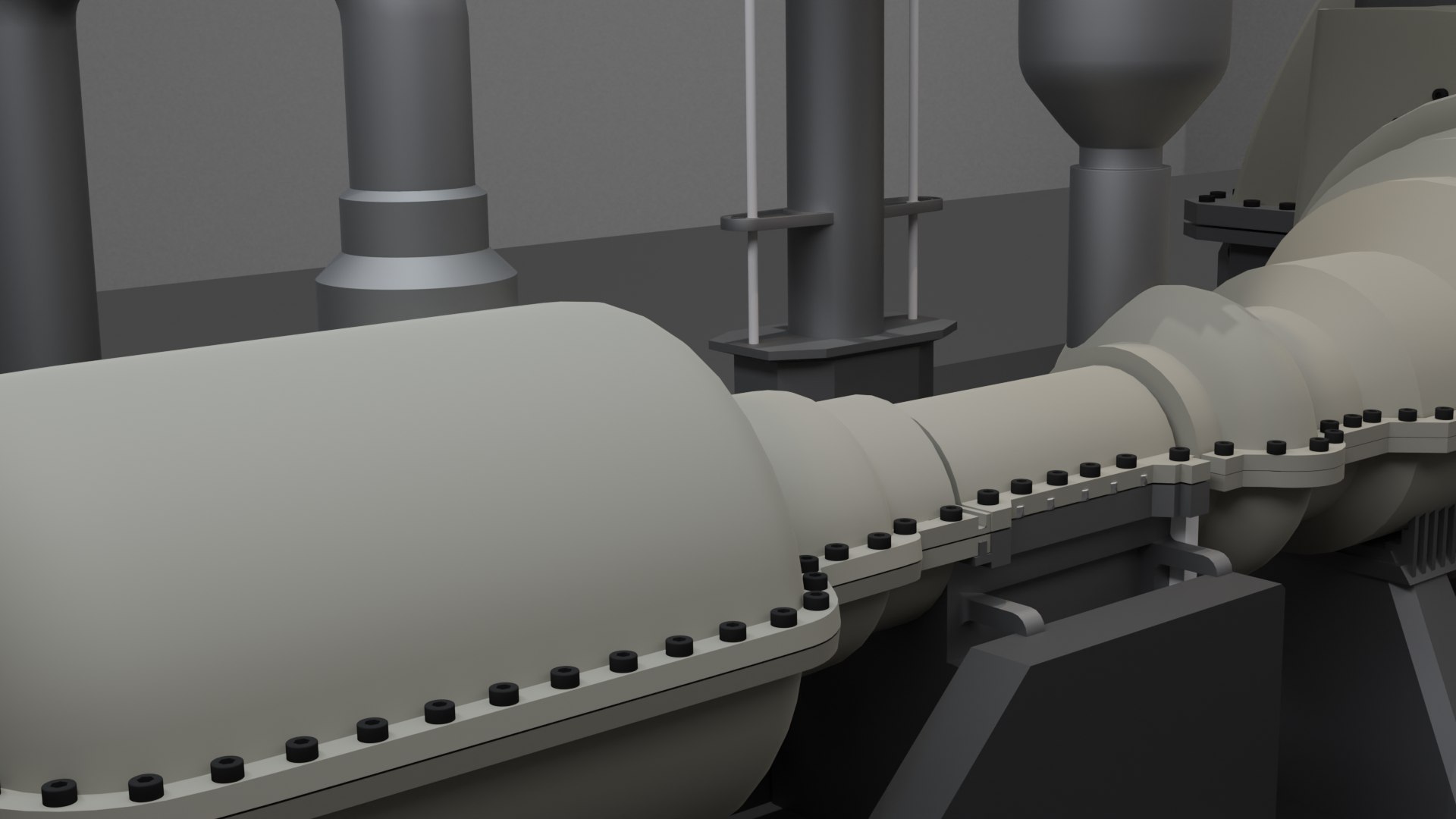 Steam Turbine Generator Full Detailed 3D Model - TurboSquid 2035634