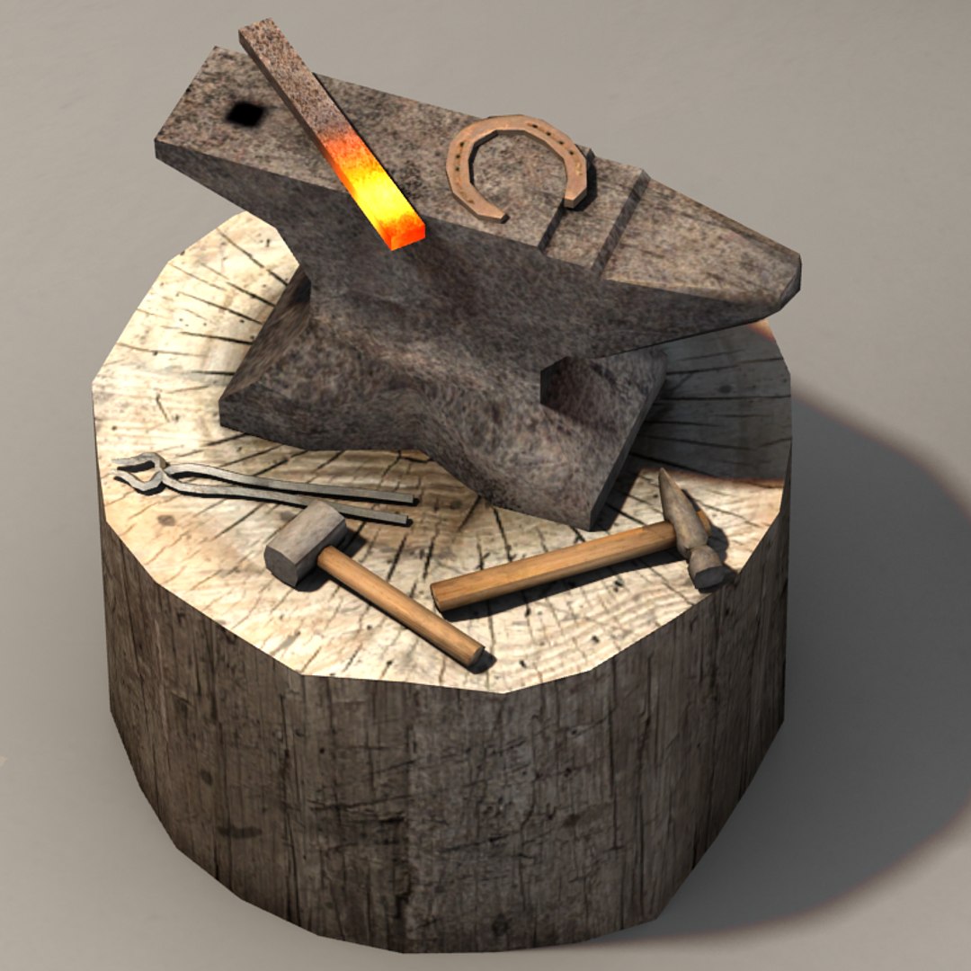 3d Blacksmith Prop Set Model