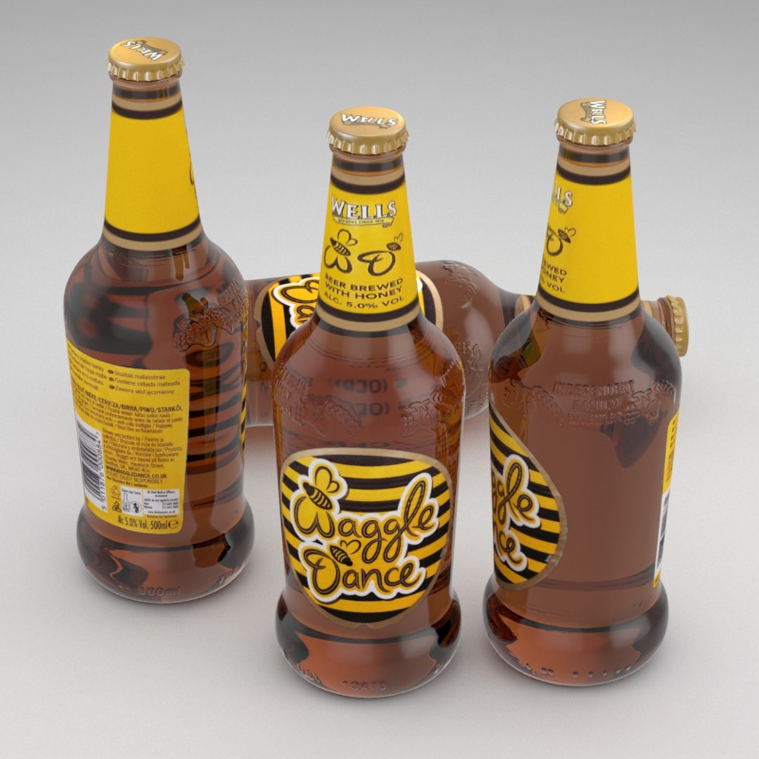 3d model beer bottle