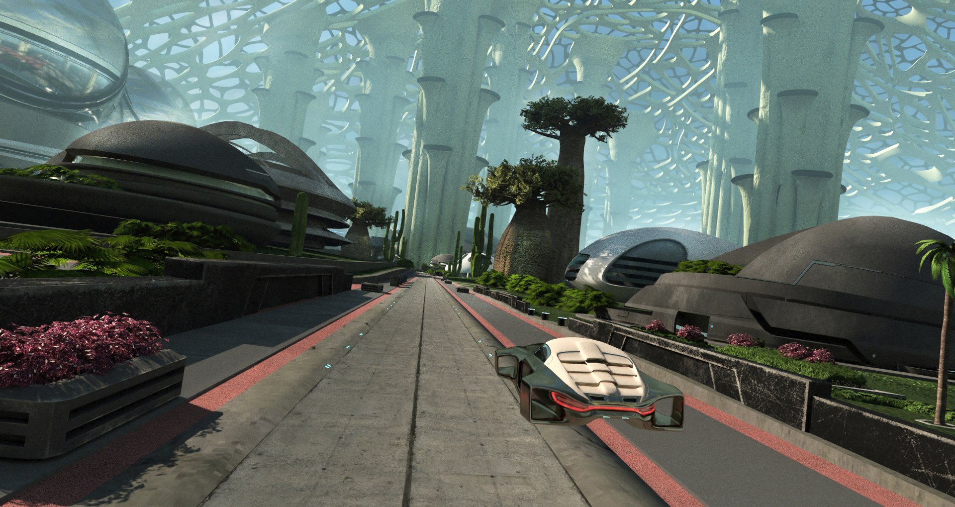 3D green future city model - TurboSquid 1384068