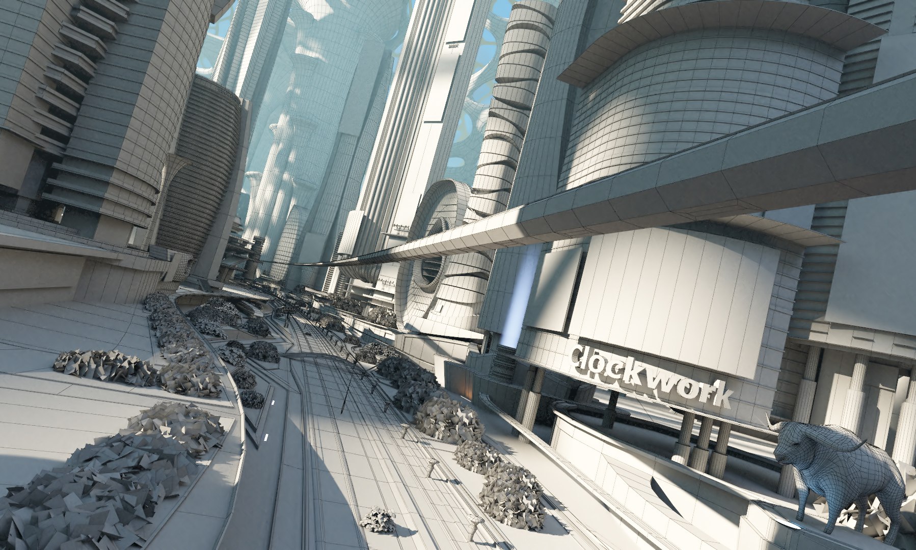 3D green future city model - TurboSquid 1384068