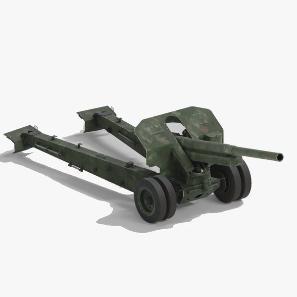 modelo 3d Howitzer 152mm M-10 Low Poly - TurboSquid 2069361