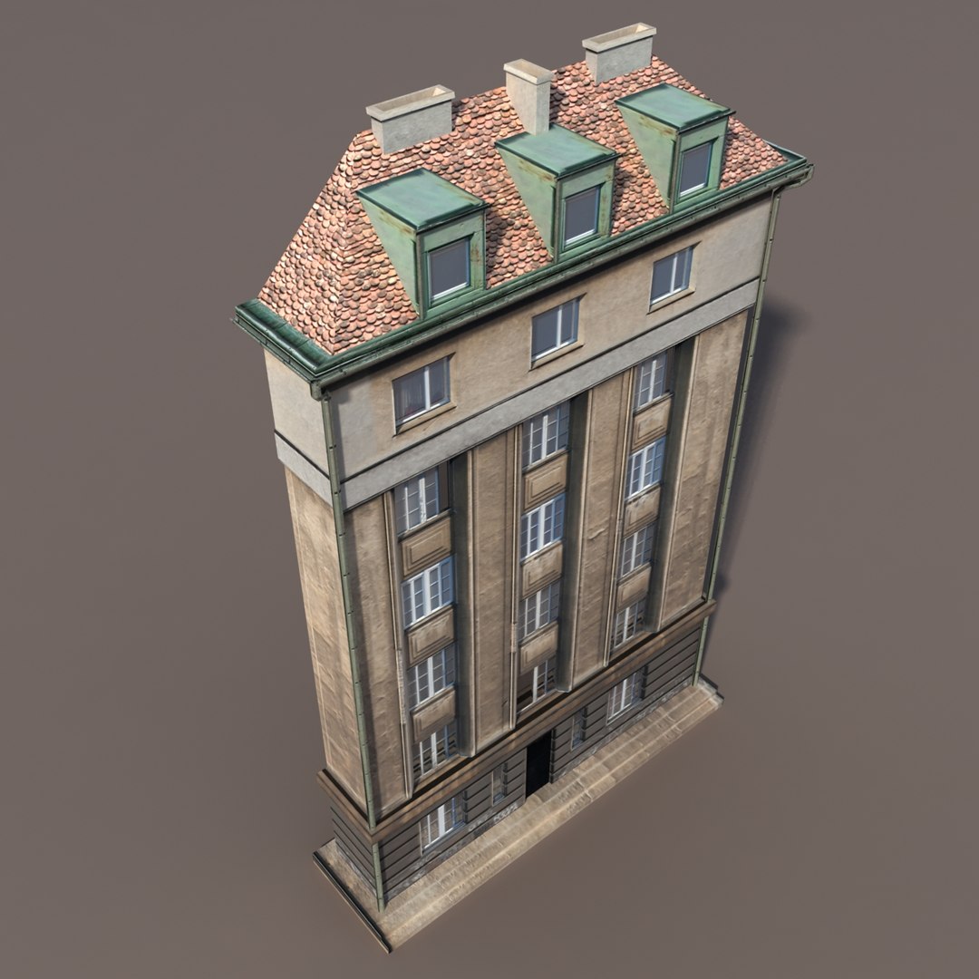 3d Model Building Exterior Modeled