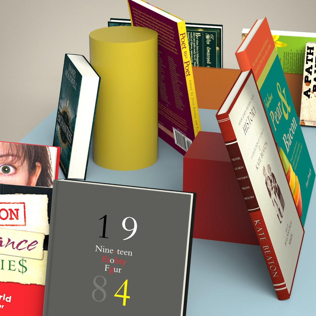 Books Set 3D - TurboSquid 1713244