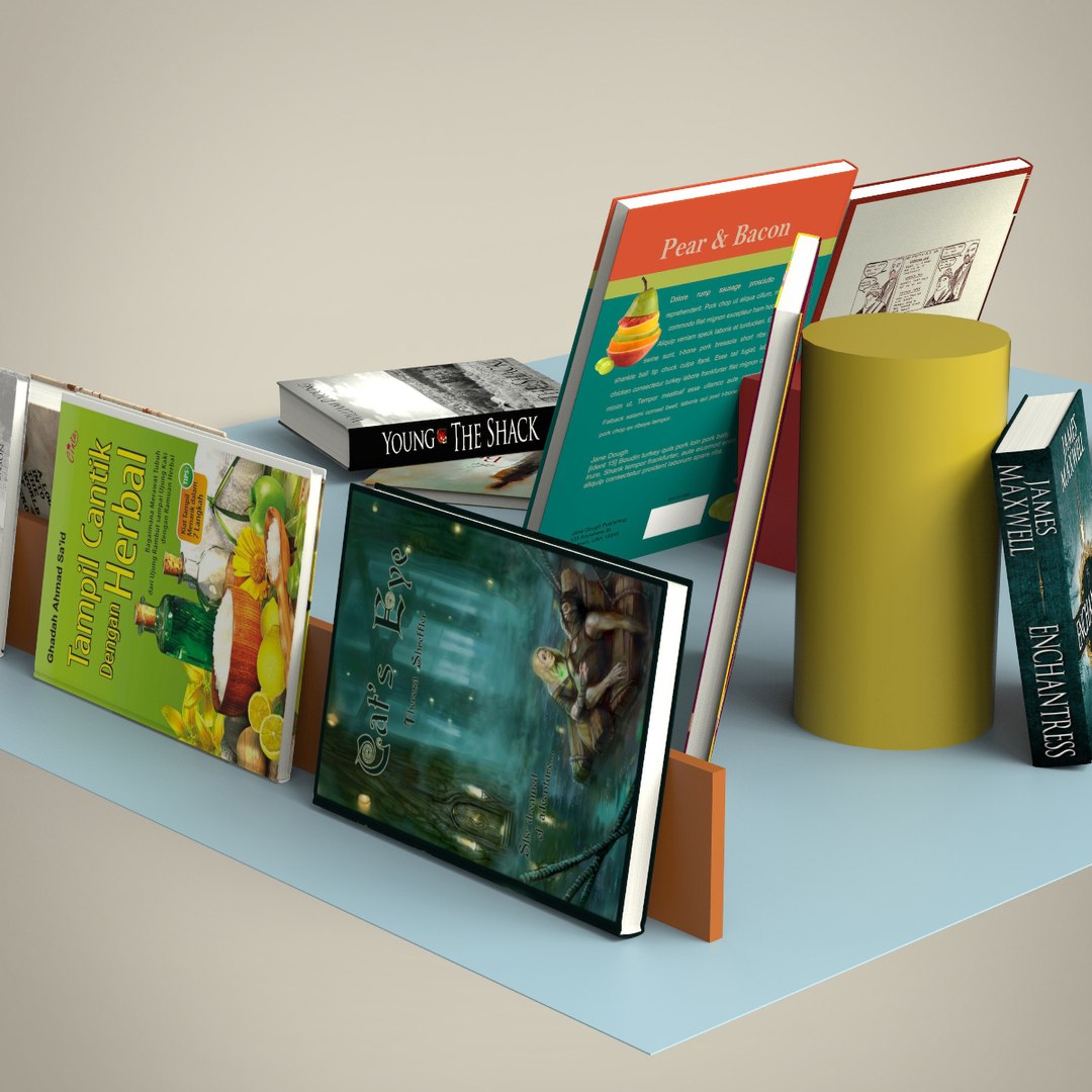 Books Set 3D - TurboSquid 1713244