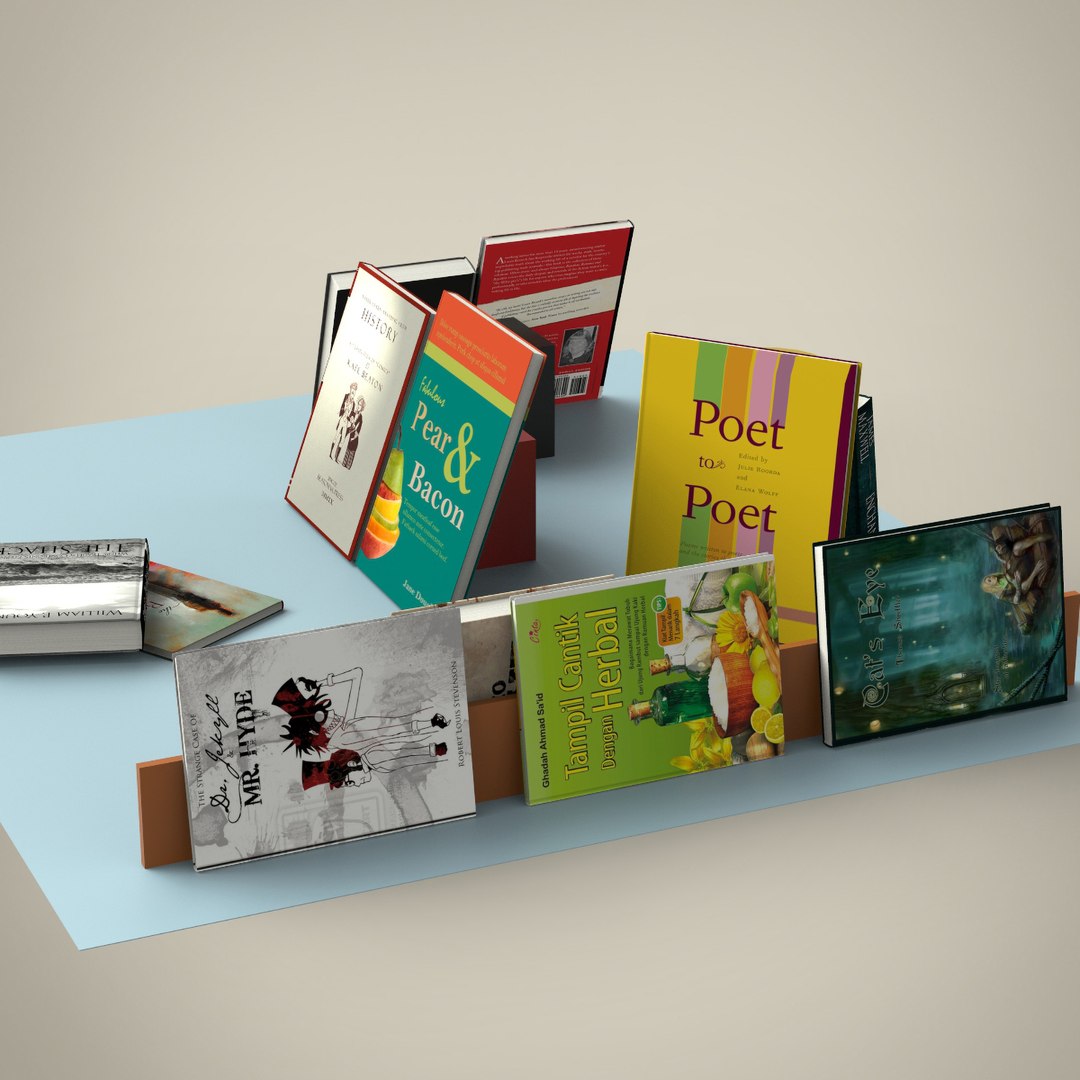 Books Set 3D - TurboSquid 1713244