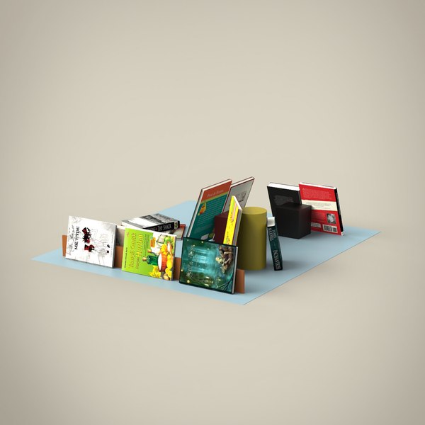 Books set 3D - TurboSquid 1713244