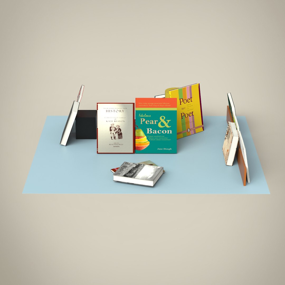 Books Set 3D - TurboSquid 1713244