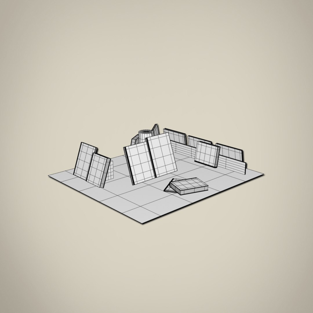 Books Set 3D - TurboSquid 1713244