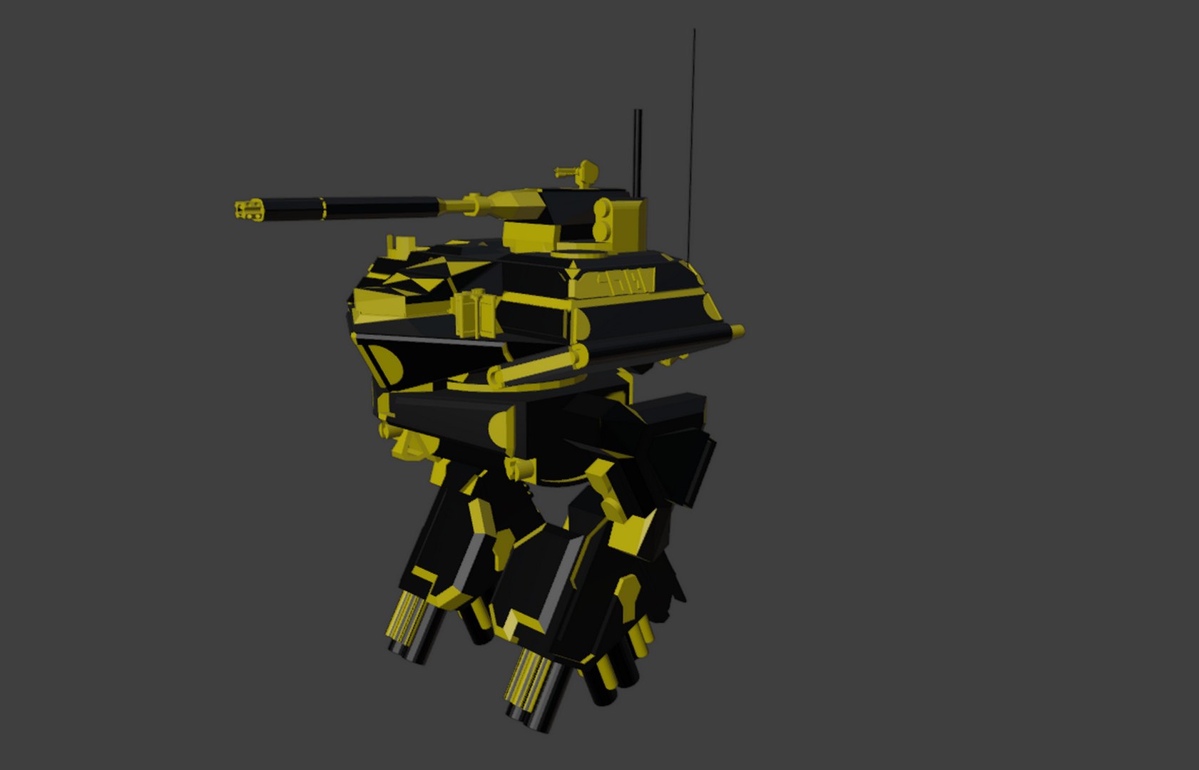 Colossus Class Assault Mech 3D Model - TurboSquid 2504284