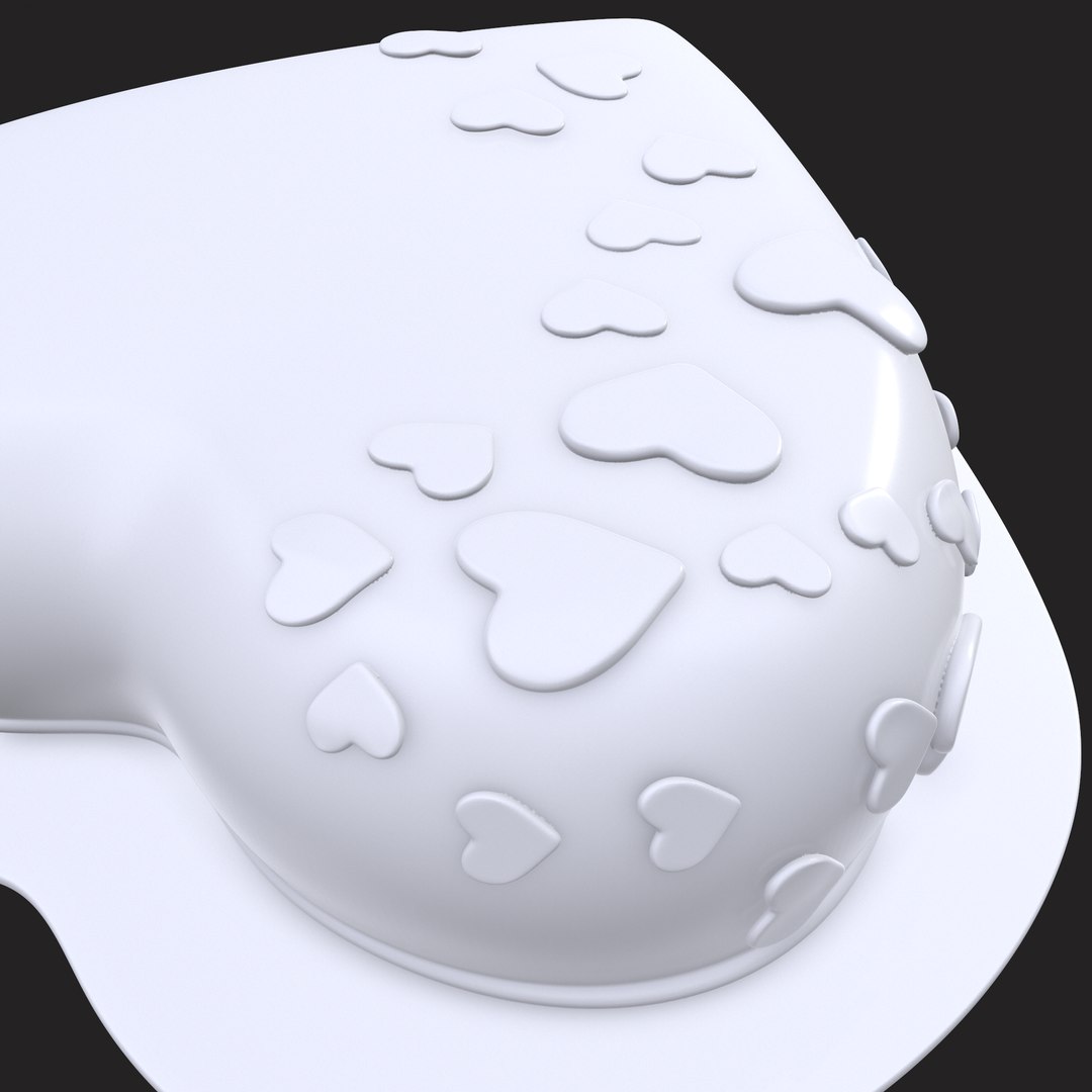 3D Valentines Heart Shaped Cake Model - TurboSquid 1872646