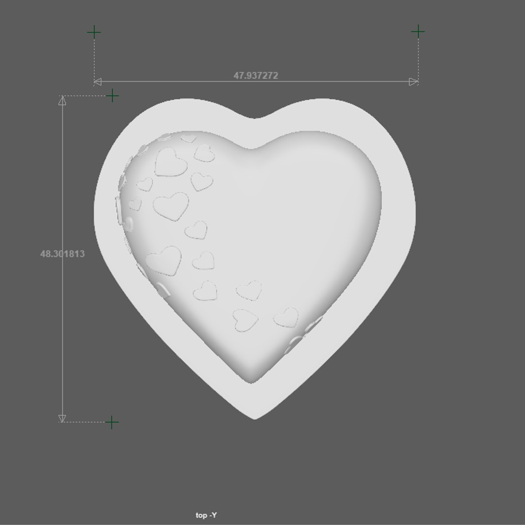 3D Valentines Heart Shaped Cake Model - TurboSquid 1872646