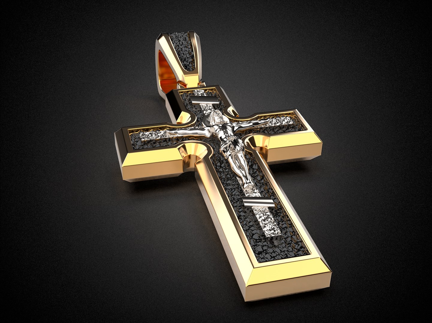 3D Men Holy Cross Pendant P5 3D Print Model - TurboSquid 1851088