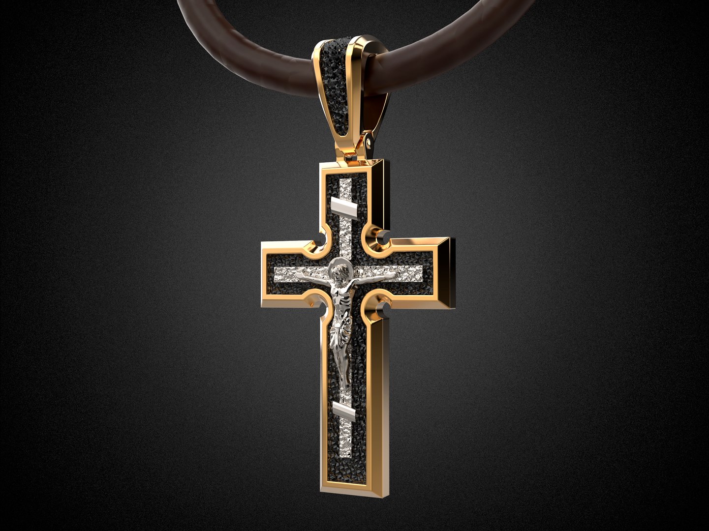 3D Men Holy Cross Pendant P5 3D Print Model - TurboSquid 1851088