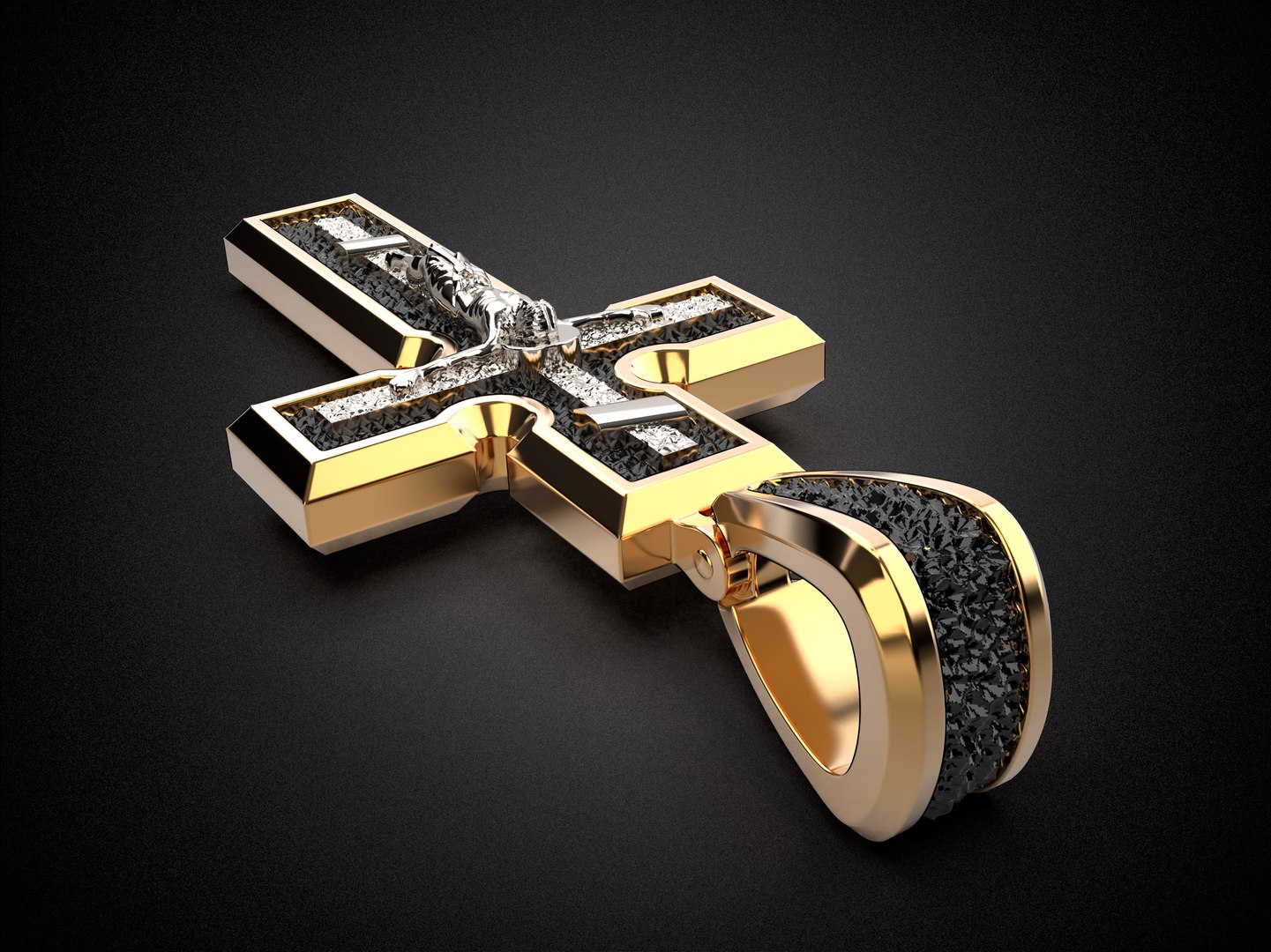 3D Men Holy Cross Pendant P5 3D Print Model - TurboSquid 1851088