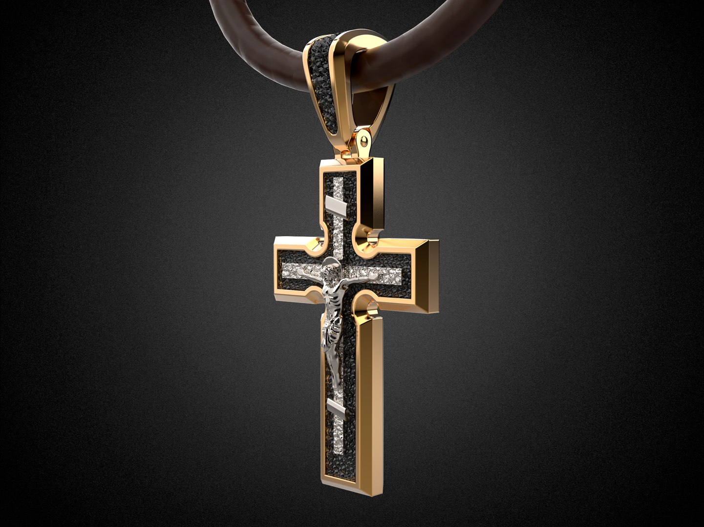 3D Men Holy Cross Pendant P5 3D Print Model - TurboSquid 1851088