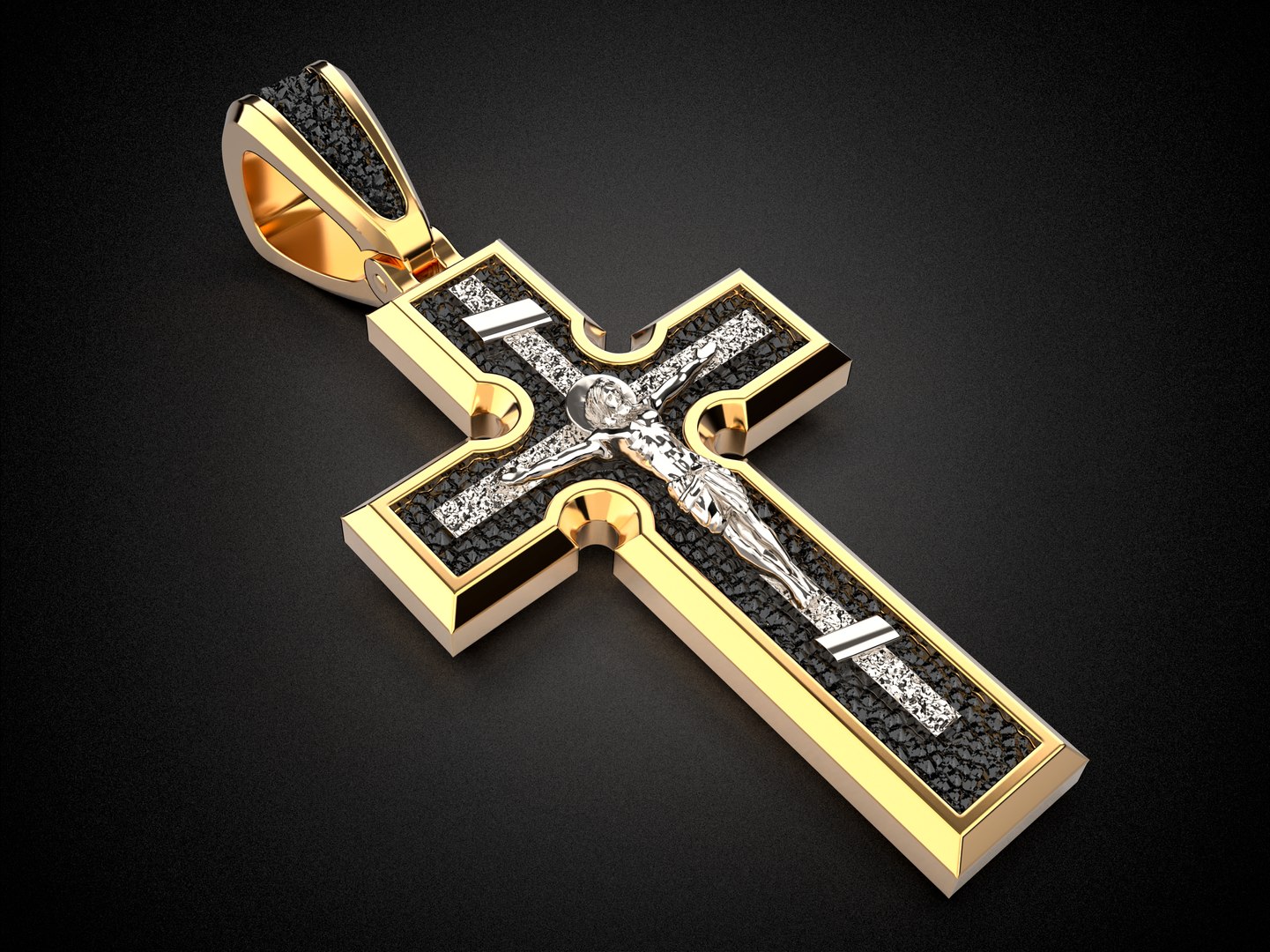 3D Men Holy Cross Pendant P5 3D Print Model - TurboSquid 1851088