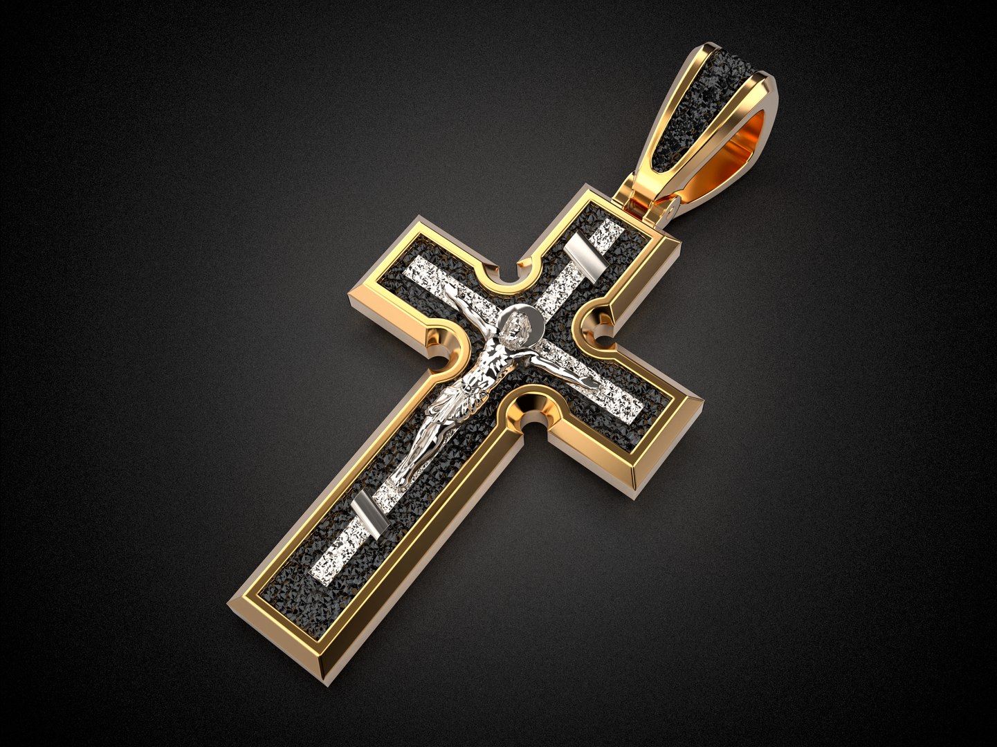 3D Men Holy Cross Pendant P5 3D Print Model - TurboSquid 1851088