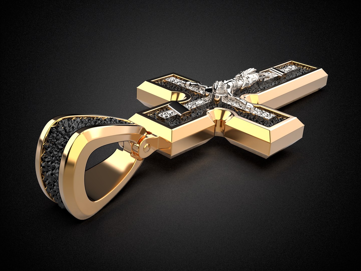 3D Men Holy Cross Pendant P5 3D Print Model - TurboSquid 1851088