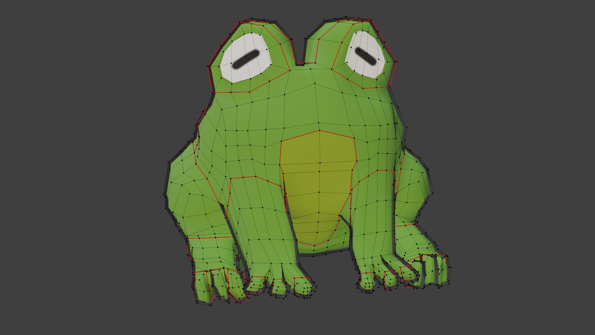 Cute Frog - Low-Poly And Cartoon 3D Model - TurboSquid 1959441