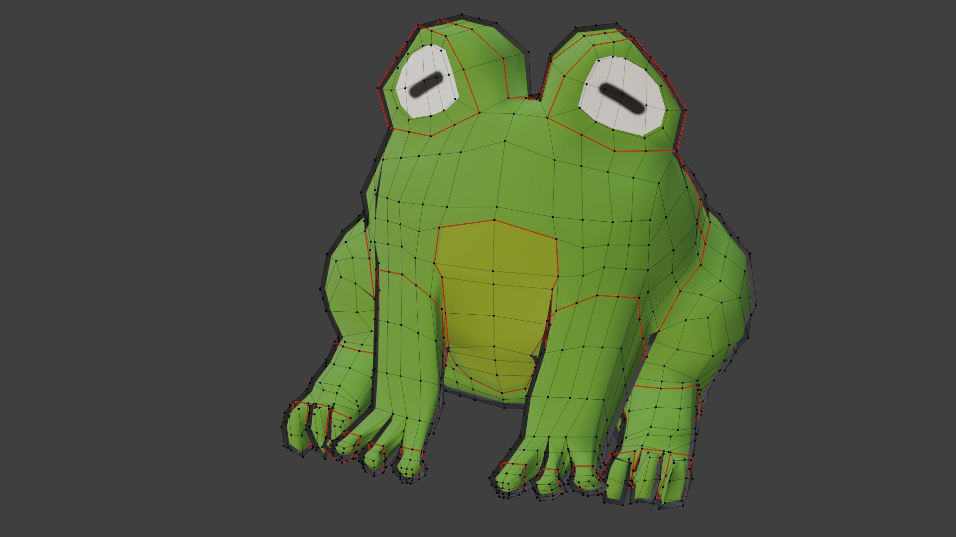 Cute Frog - Low-Poly And Cartoon 3D Model - TurboSquid 1959441