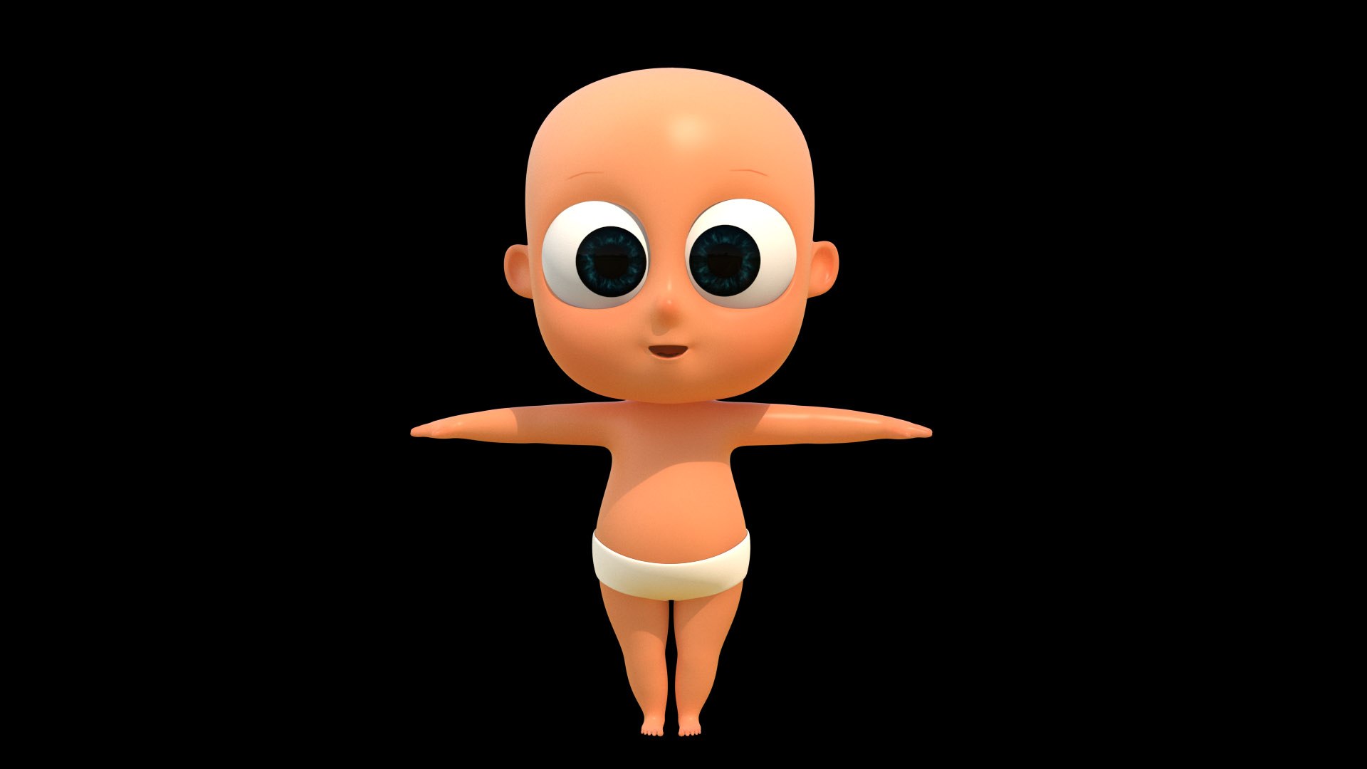 3D Rigged Baby In Maya - TurboSquid 2280177