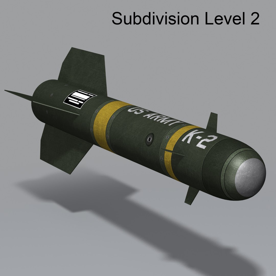agm-114 hellfire missile 3d model