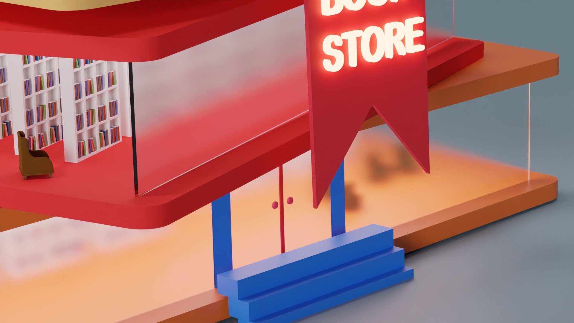 Miniature Library 3D Blender Model 3D Model - TurboSquid 2057689