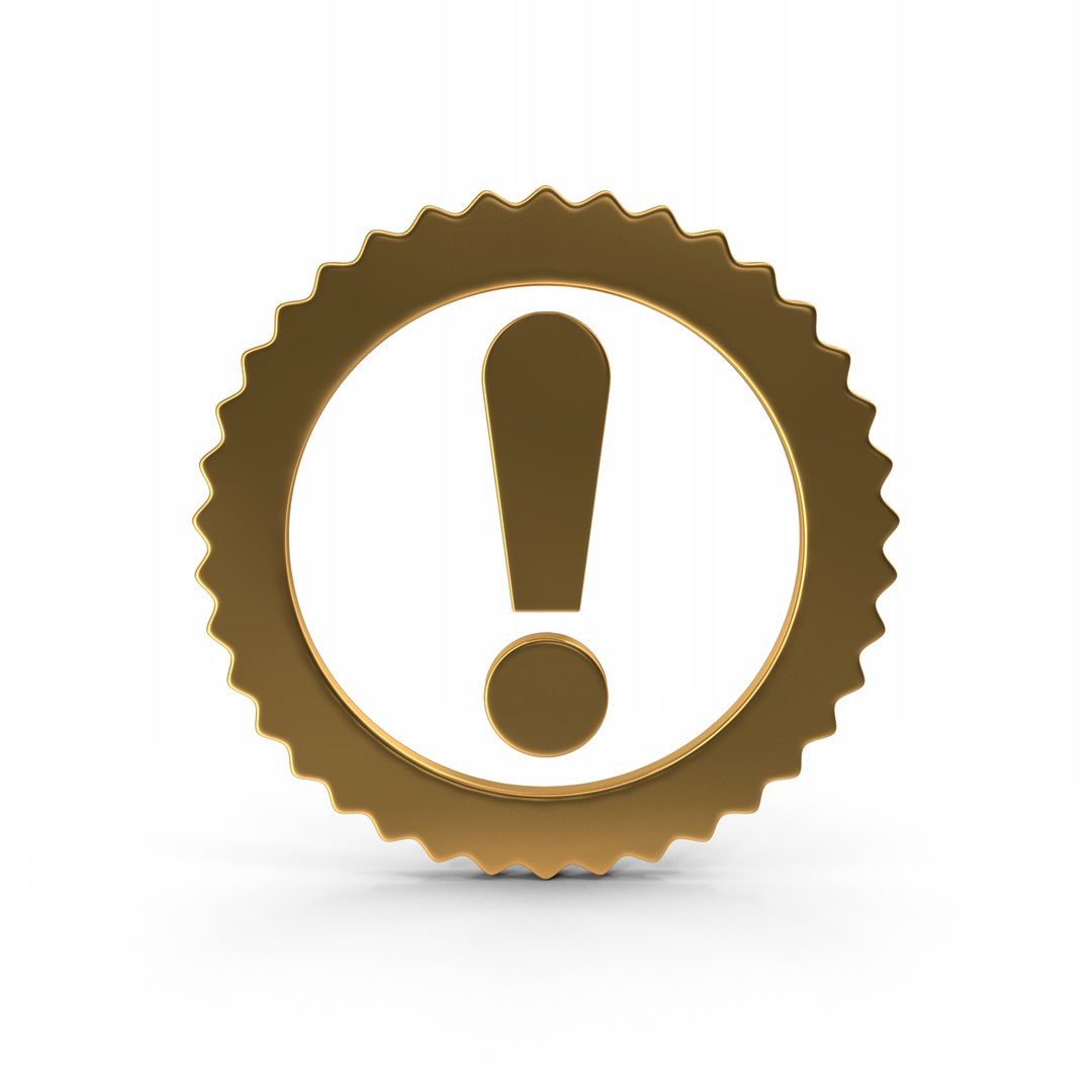Exclamation Mark Model - TurboSquid 2316604