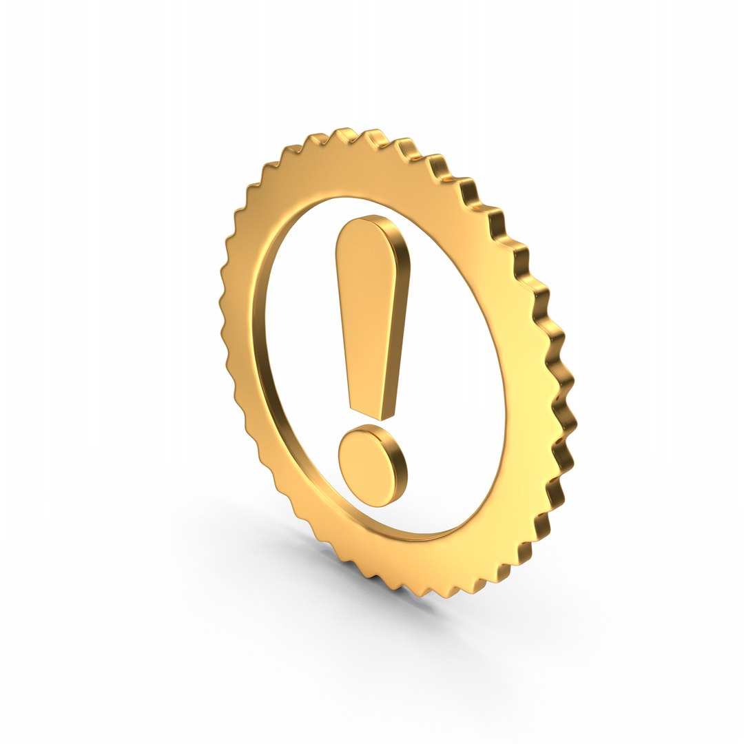 Exclamation Mark Model - TurboSquid 2316604