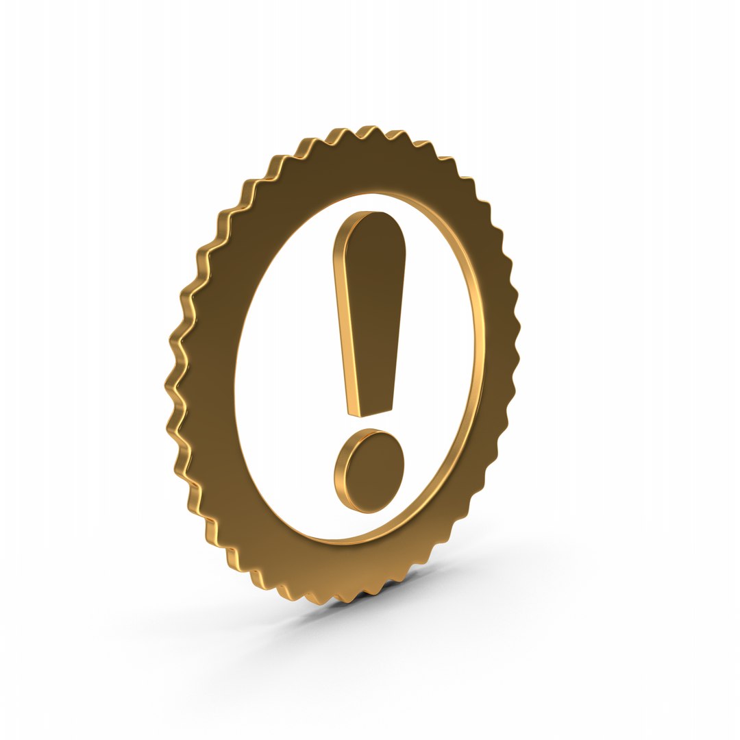 Exclamation Mark Model - TurboSquid 2316604