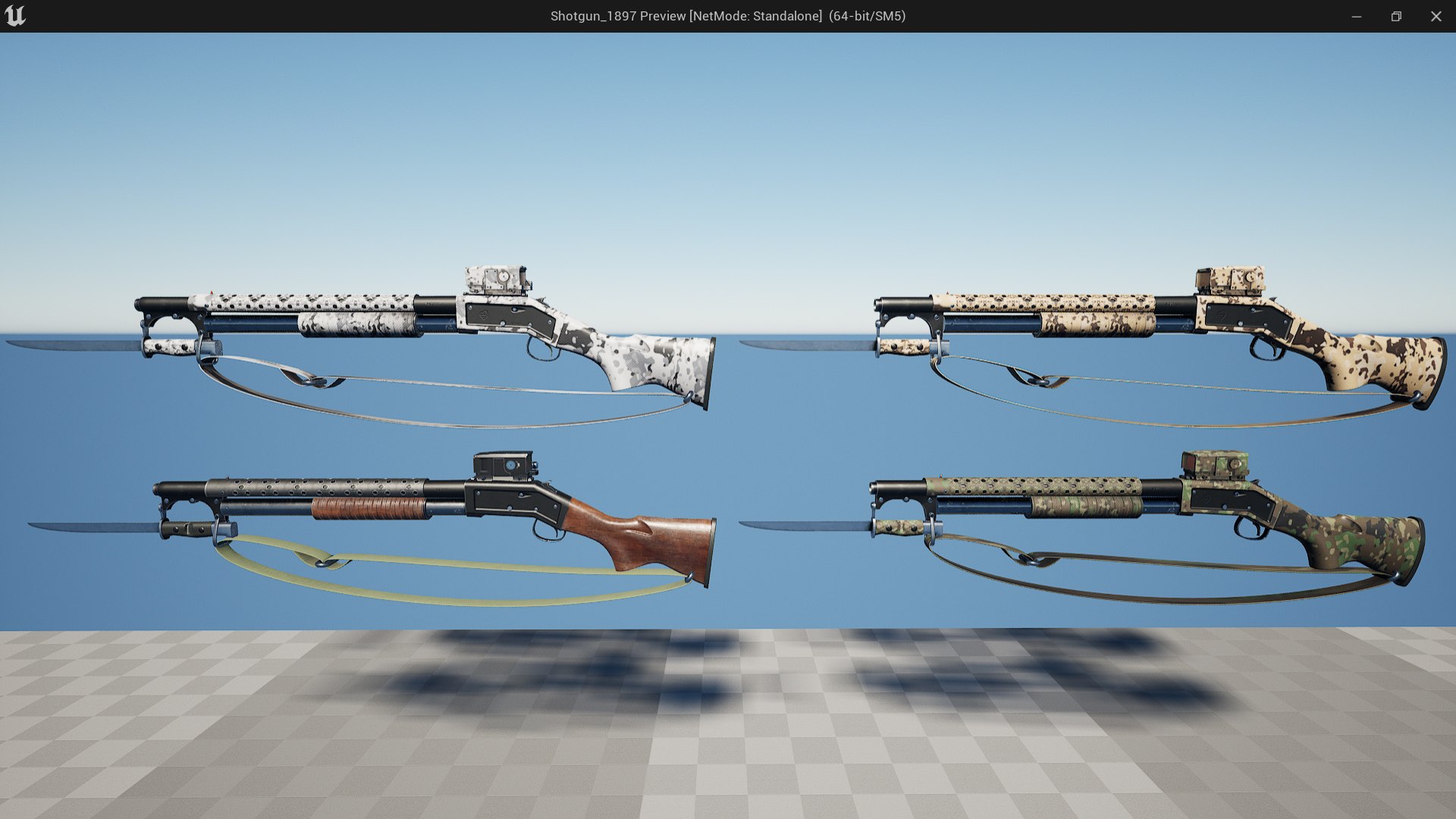 Winchester Model 1897 Shotgun Fps - Tps 3D Model - TurboSquid 2405849