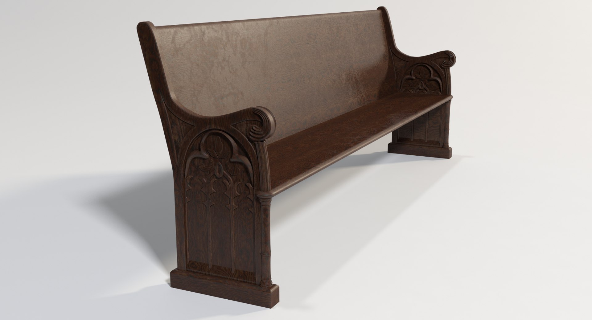 Cathedral Pew 3D Model - TurboSquid 1277347