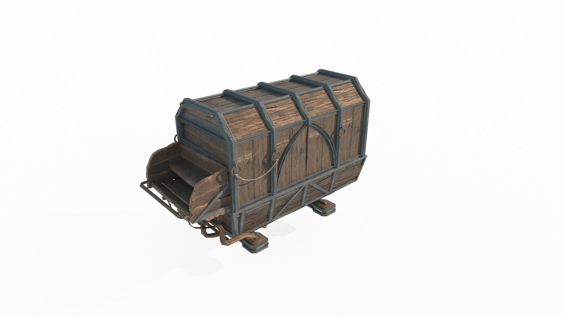 3D Model Magical Style Magical Floating Transport Vehicle - TurboSquid ...
