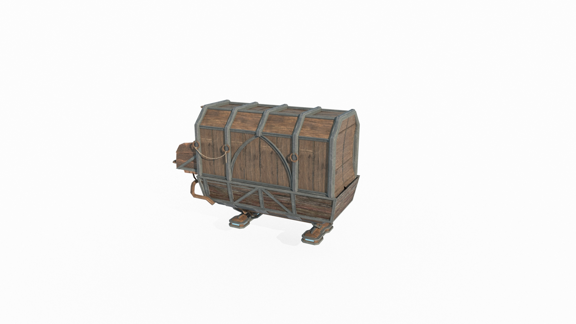 3D Model Magical Style Magical Floating Transport Vehicle - TurboSquid ...