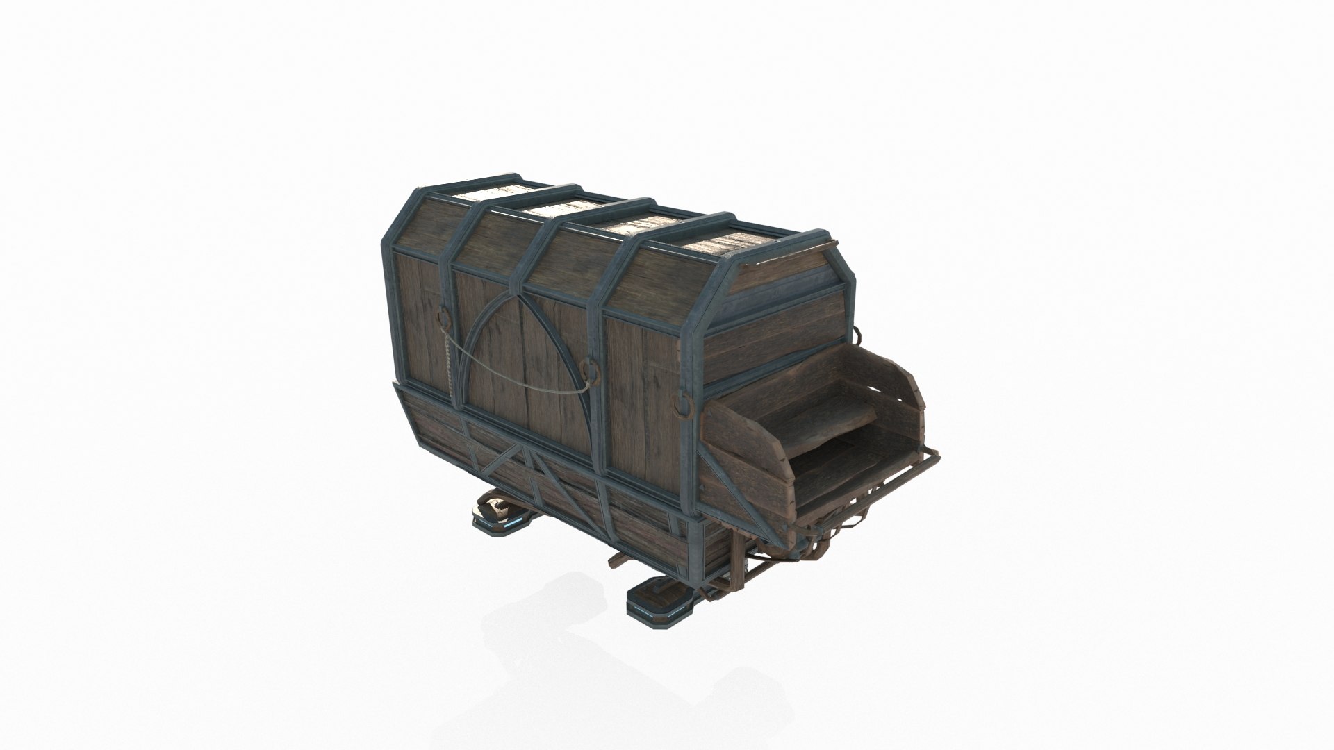 3D Model Magical Style Magical Floating Transport Vehicle - TurboSquid ...