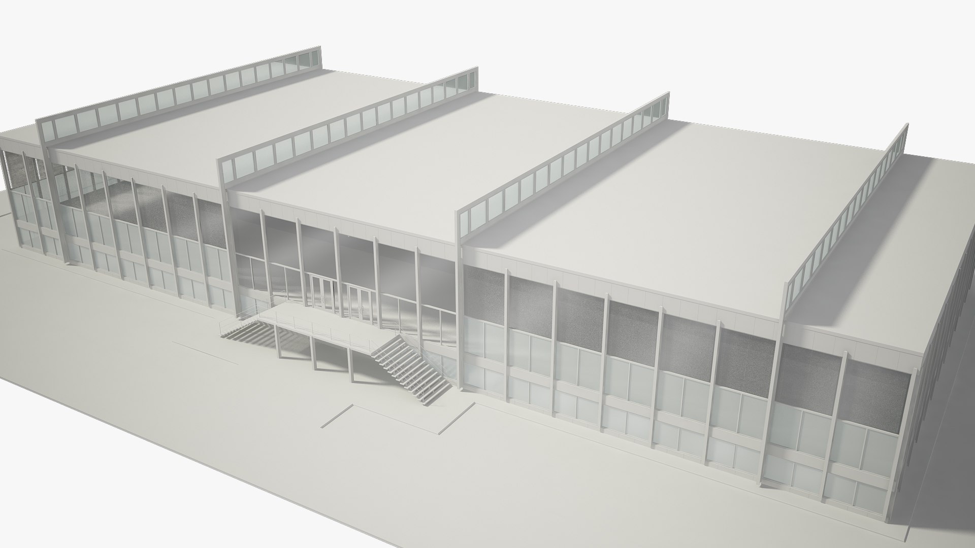 Modern Glass Building 3D Model - TurboSquid 1580912