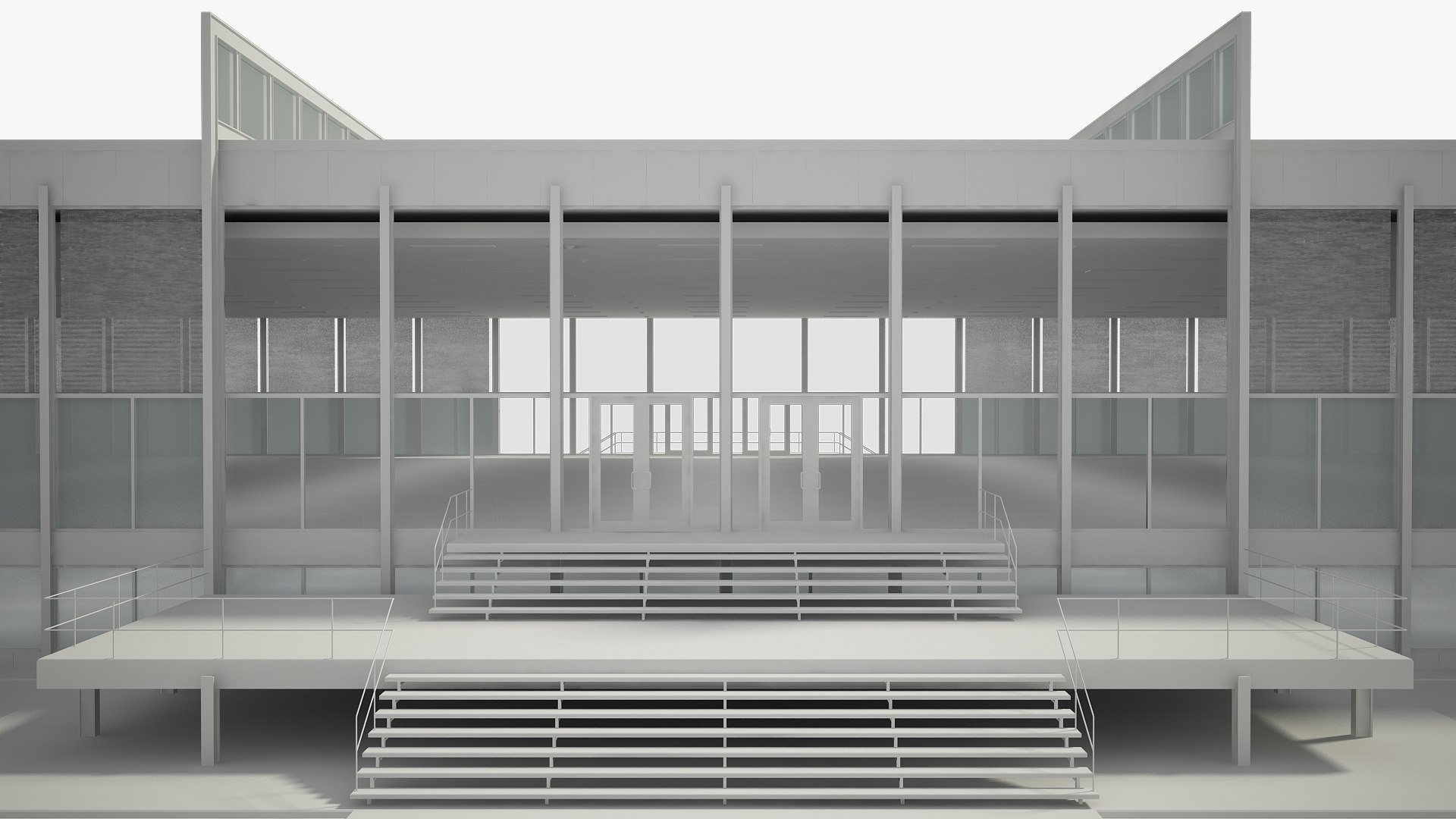 Modern Glass Building 3D Model - TurboSquid 1580912