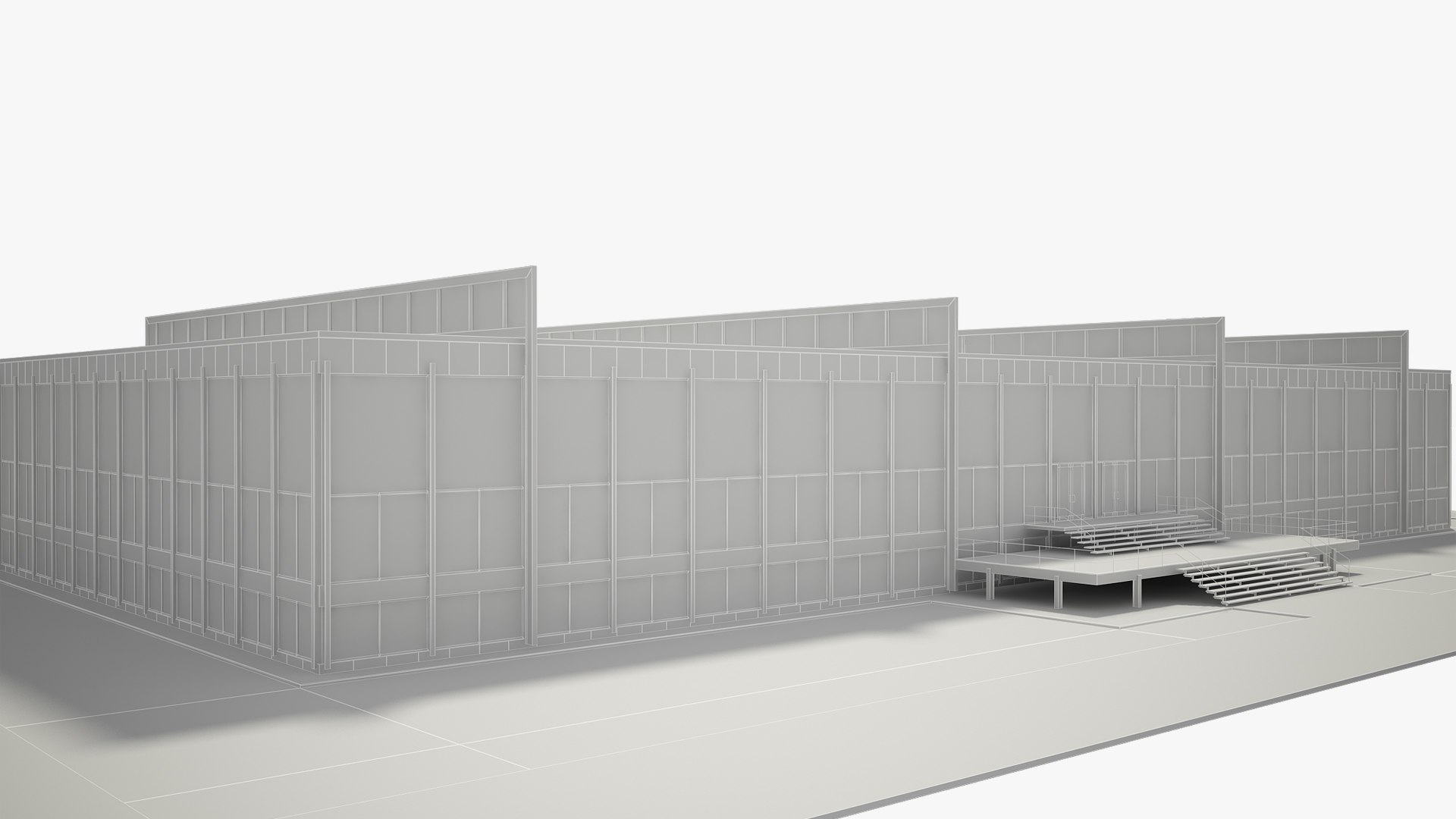 Modern Glass Building 3D Model - TurboSquid 1580912