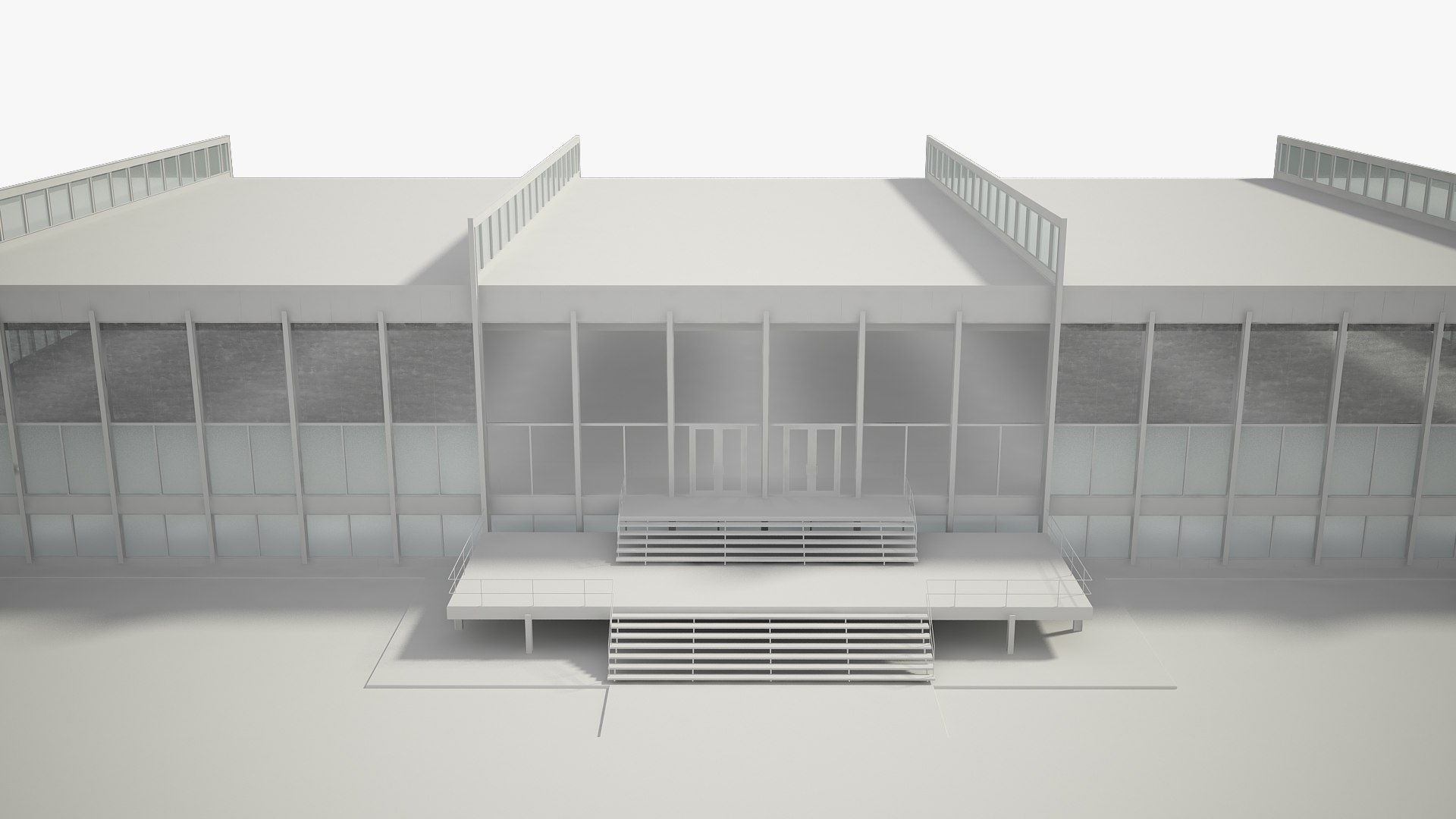 Modern Glass Building 3D Model - TurboSquid 1580912