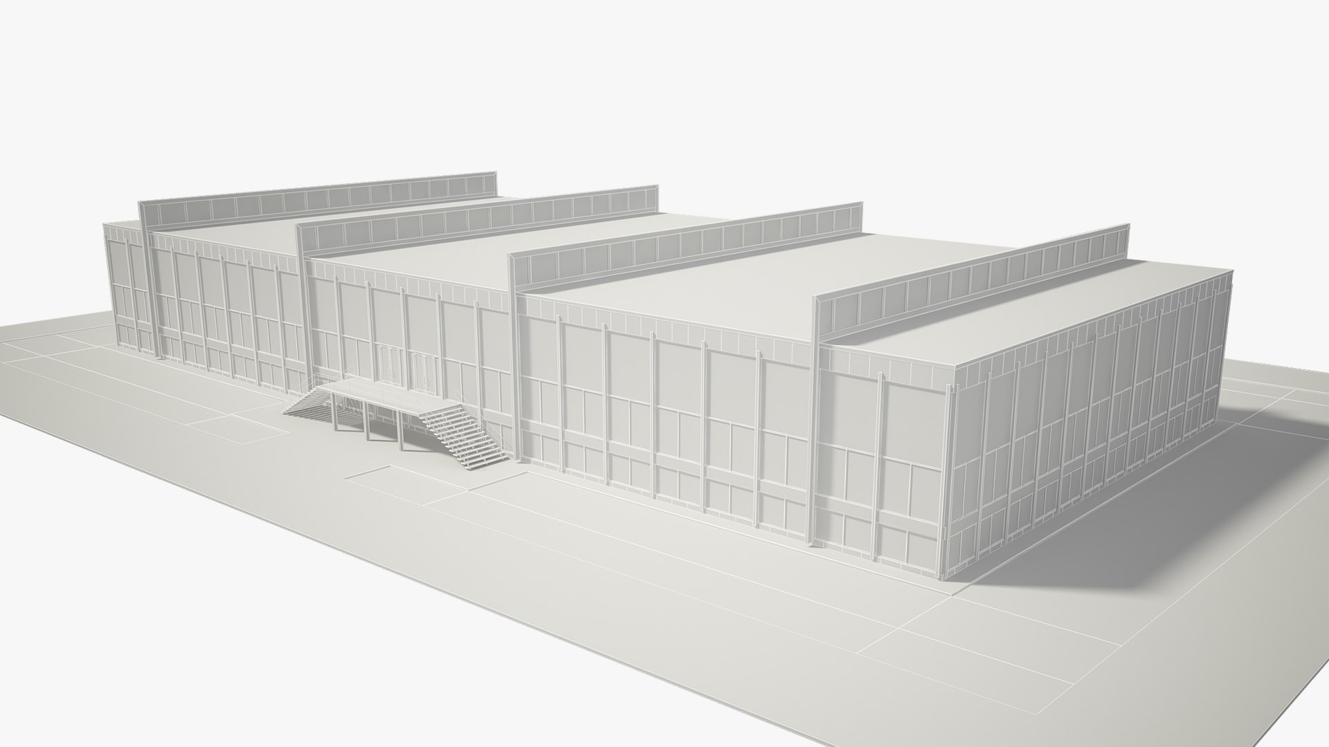 Modern Glass Building 3D Model - TurboSquid 1580912