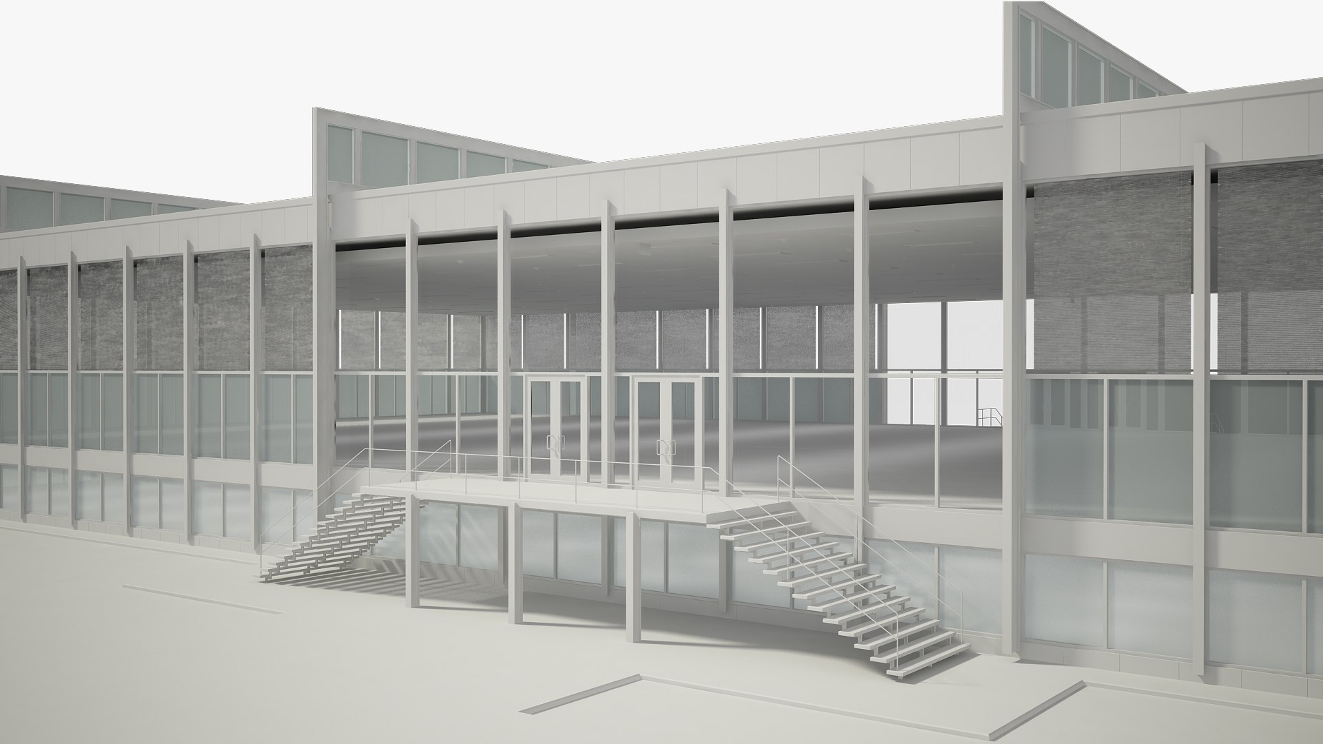 Modern Glass Building 3D Model - TurboSquid 1580912
