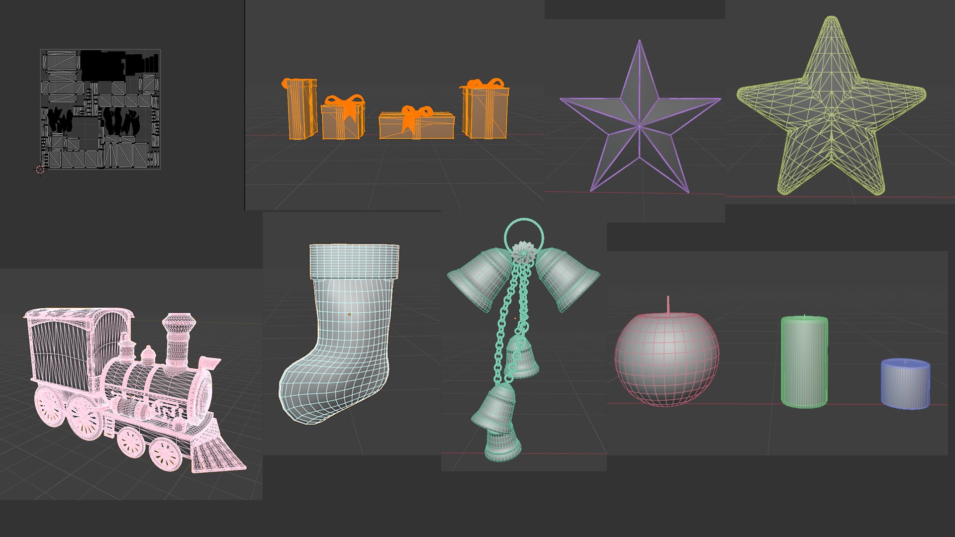 3D Christmas All Assets Model - TurboSquid 2229695