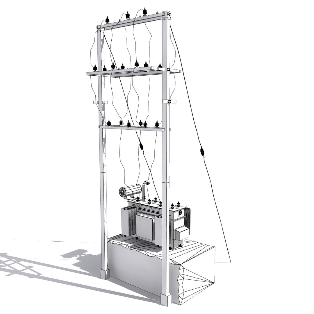 3d Electricity Transformer Model