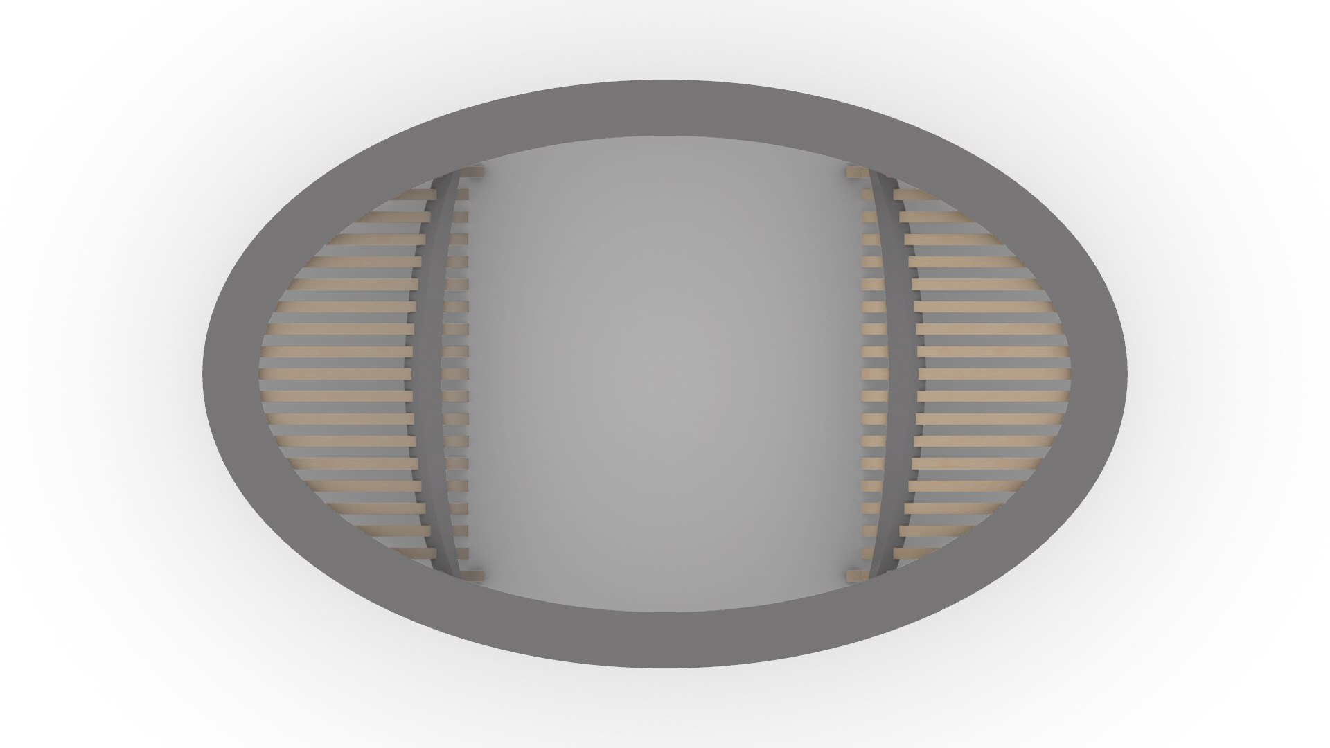 Oval Table Curvy Beams 3D Model - TurboSquid 2189332