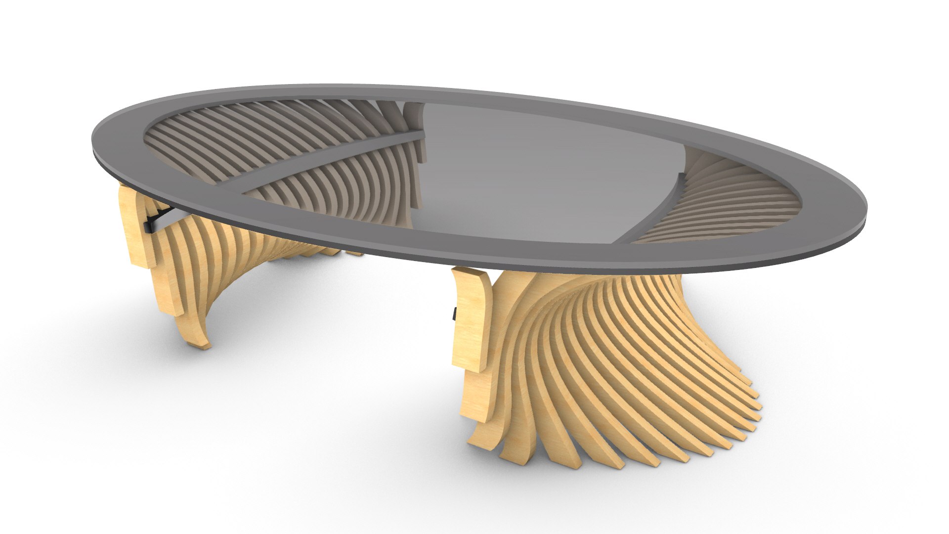 3D Parametric Modern Design Glass Tables 1 Model - TurboSquid 2428837